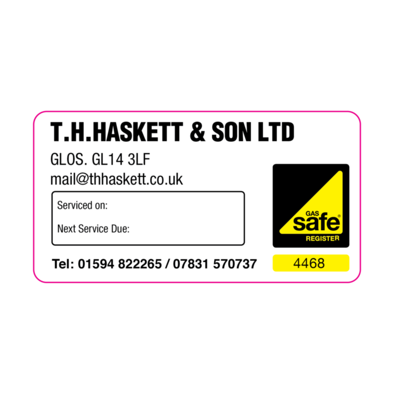 Steven Hackett Gas Safe Labels