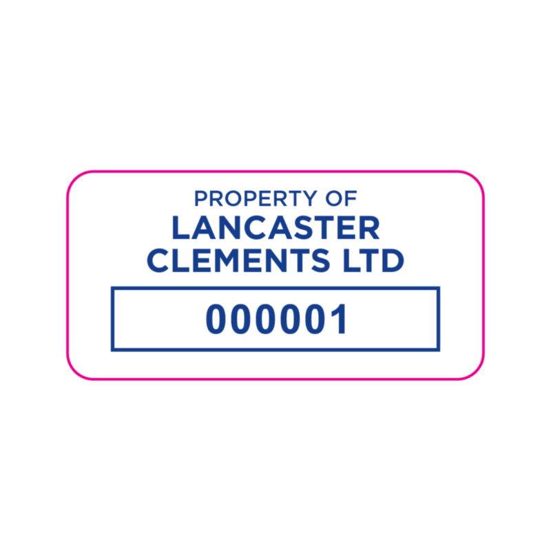 Lancaster Clements Ltd Asset Labels