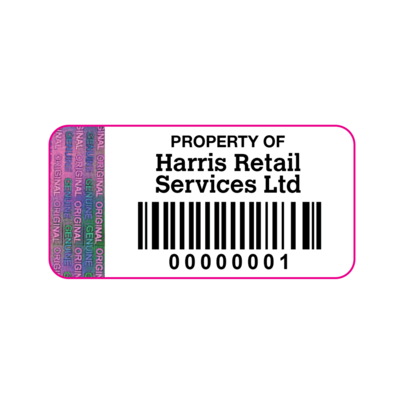 Harris Retail Services Tamper Evident Asset Labels