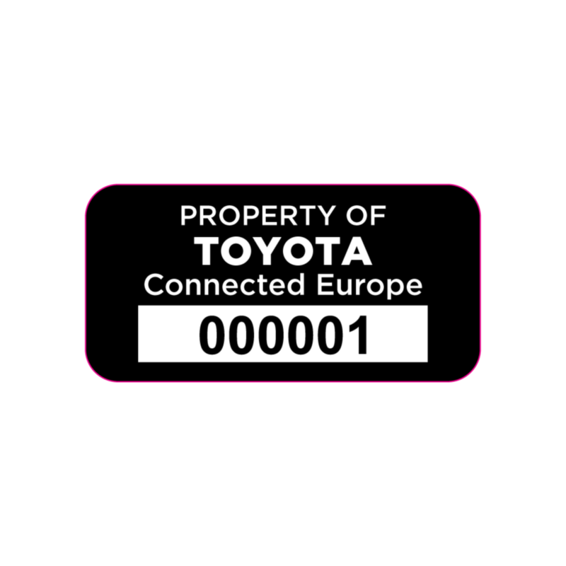 Toyota Connected Europe Asset Labels
