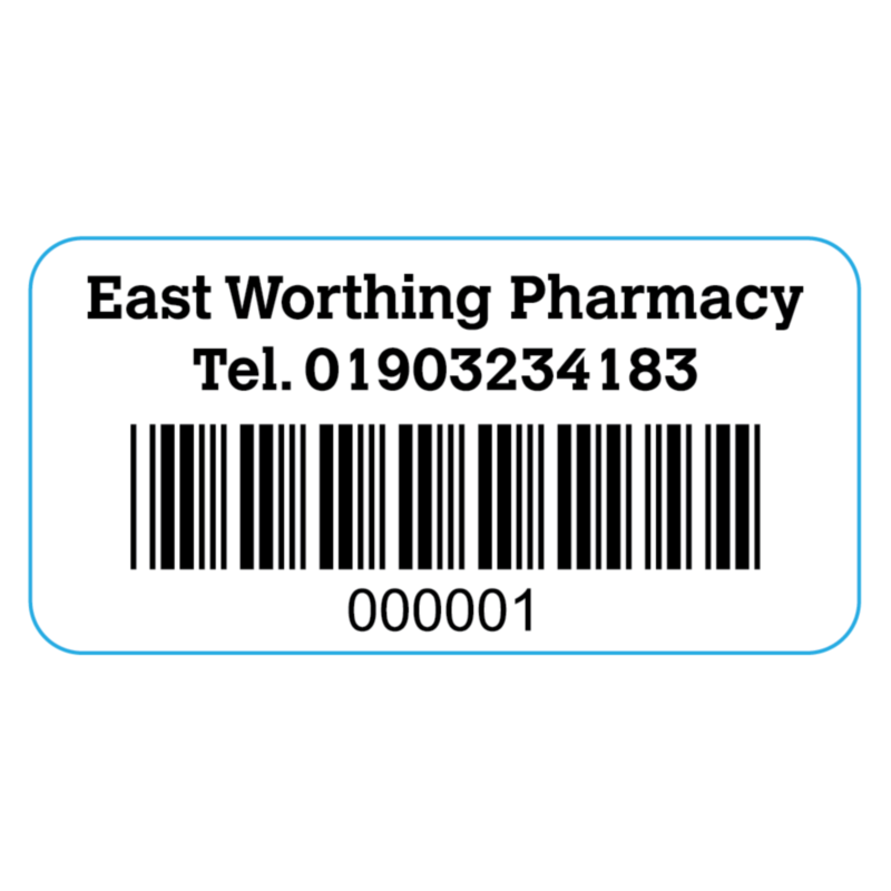 East Worthing Pharmacy Code 39 Barcode Labels