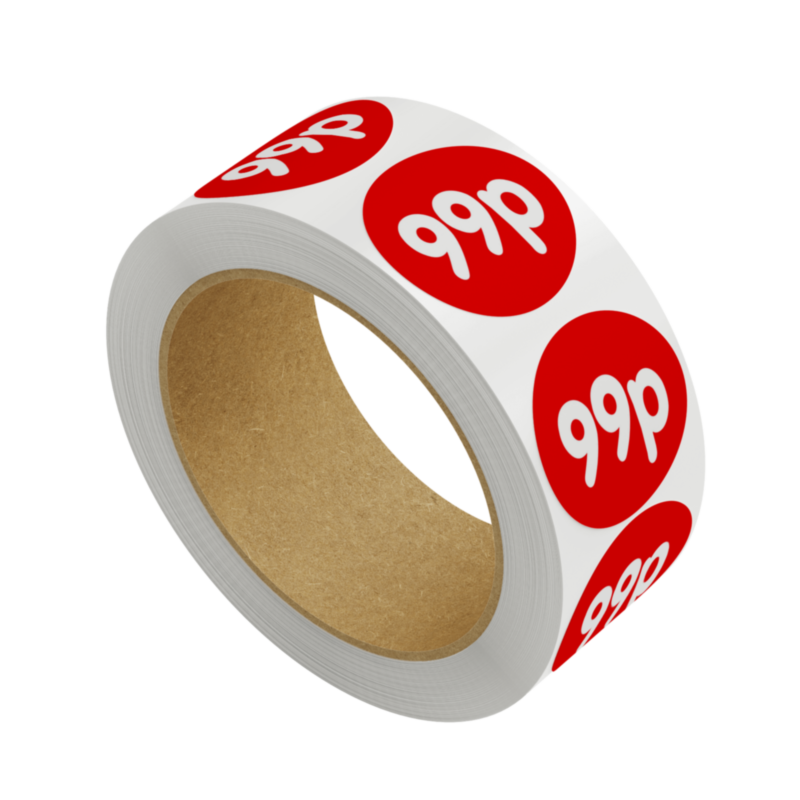 99p Price Labels 30mm Removable | Labels Online
