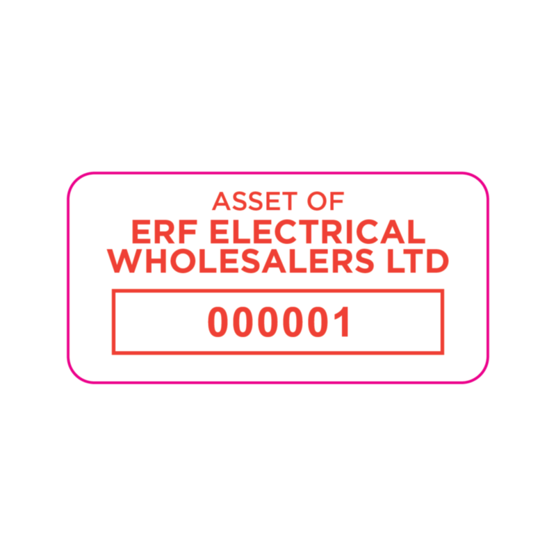 ERF Electrical Wholesalers Ltd Asset Labels