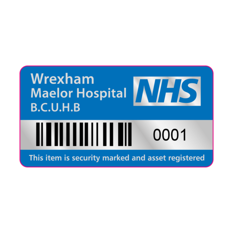 B.C.U.H.B NHS Void Asset Labels