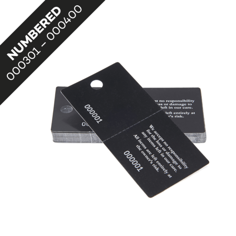 Cloakroom Tags Numbered 301-400 | Labels Online