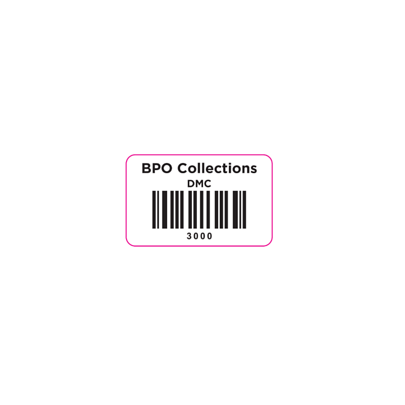 BPO Collections (DMC) Code 128 Barcode Labels