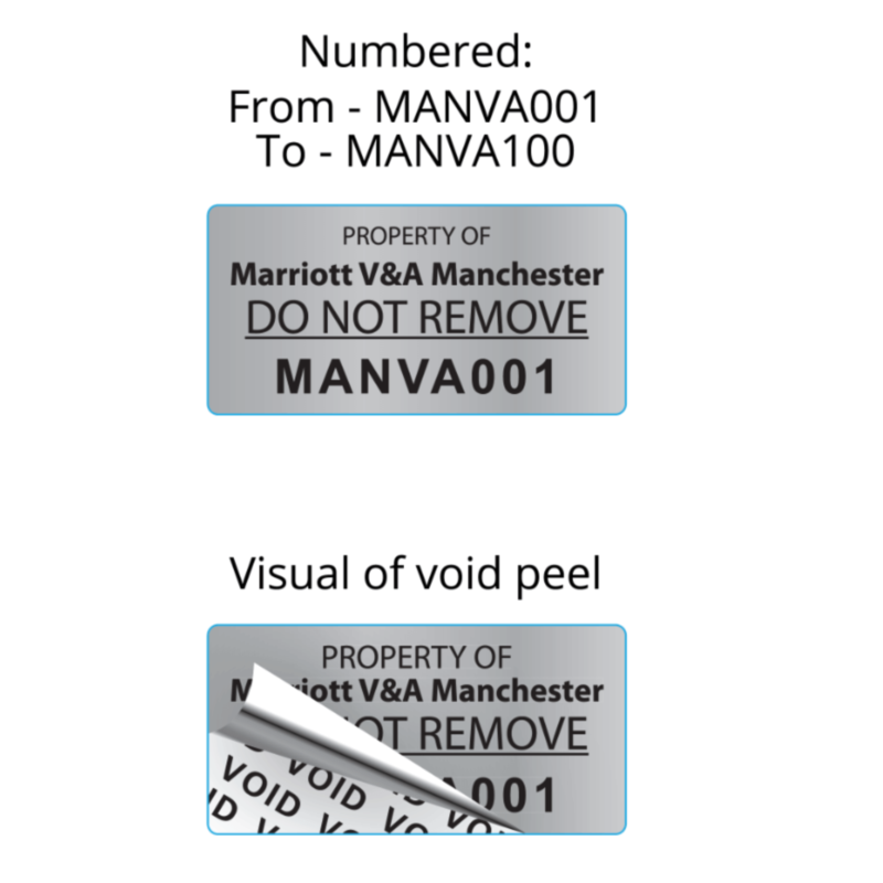 Acquisition IT Void Labels - MarriottV&AManchester