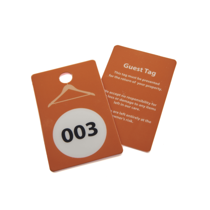 Reusable Plastic Cloakroom Tags | Labels Online