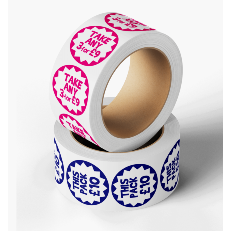 50mm Flash Price Labels | Labels Online