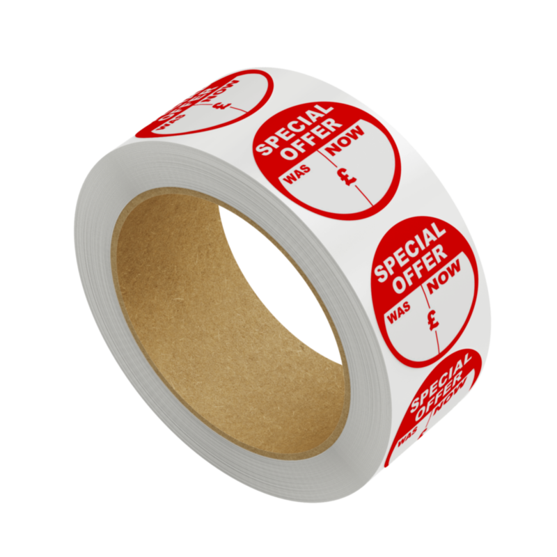 Special Offer Was / Now Stickers | Labels Online