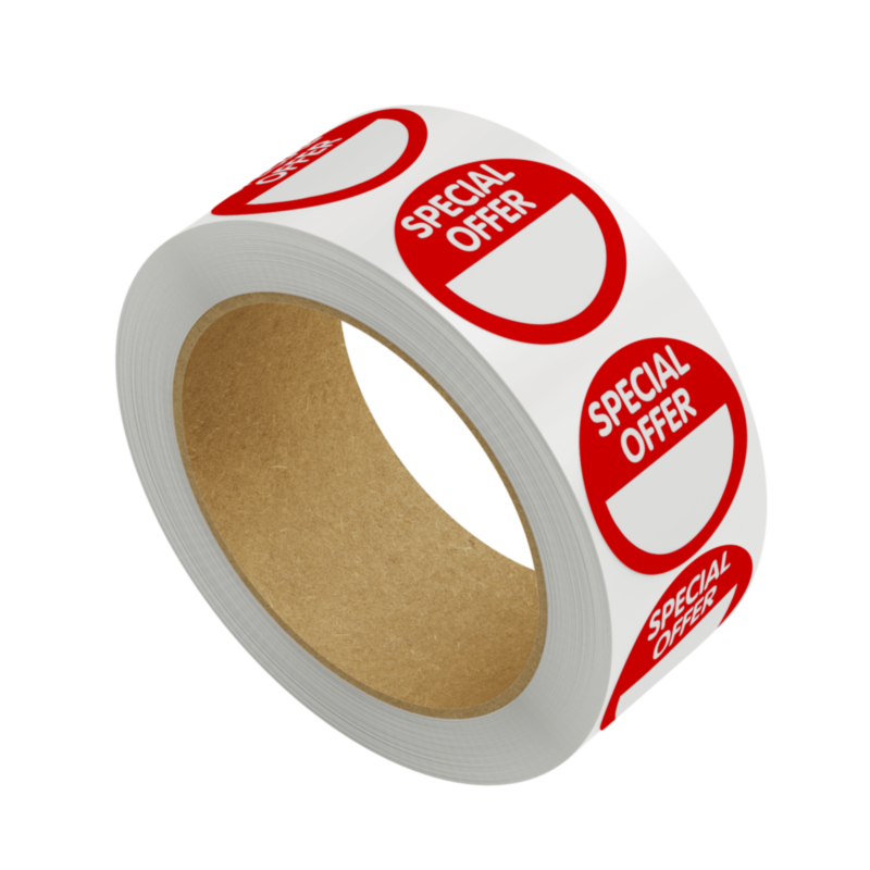 Red Special Offer Stickers 50mm | Labels Online