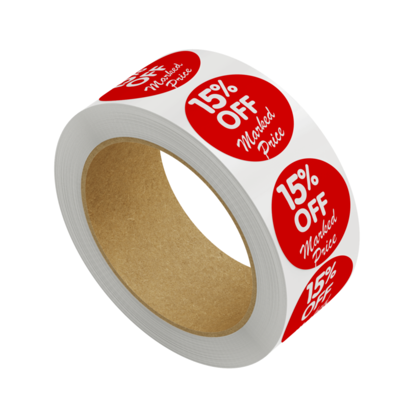 15% Off Marked Price Stickers | Labels Online