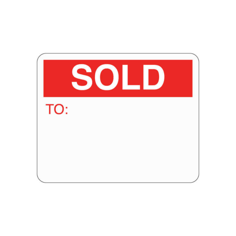 Sold To Stickers 50x40mm | Labels Online