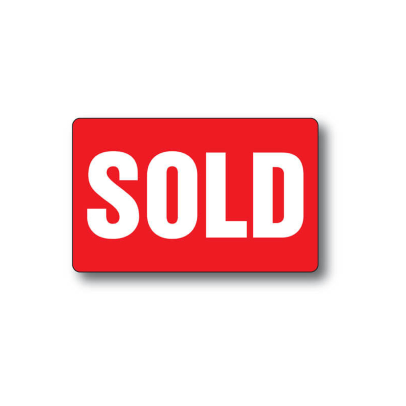 Sold Stickers 80x50mm | Labels Online