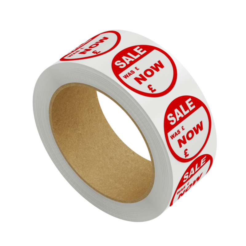 Sale Was / Now Stickers | Labels Online