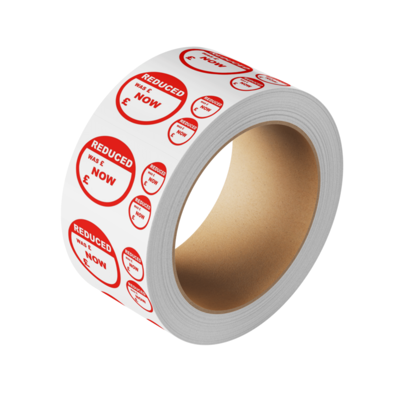 Reduced Was / Now Stickers 50 & 24mm | Labels Online