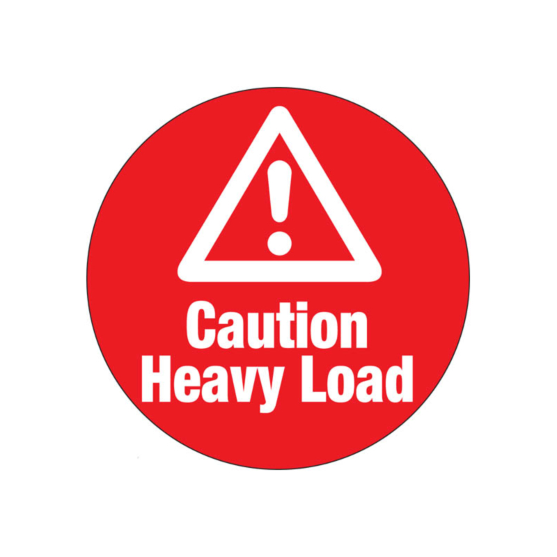 Caution Heavy Load Labels No Tear 50mm | Labels Online
