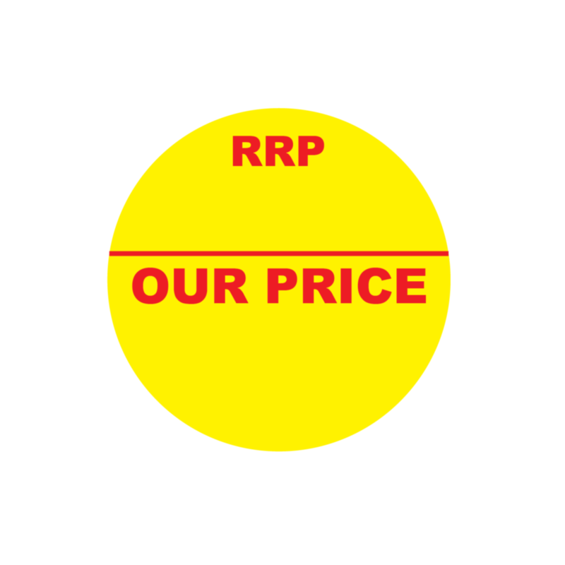 RRP / Our Price Stickers 30mm | Labels Online