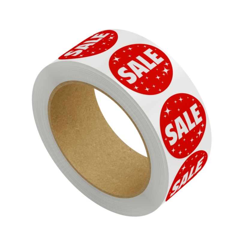 Christmas Sale Stickers Stars 30mm | Labels Online