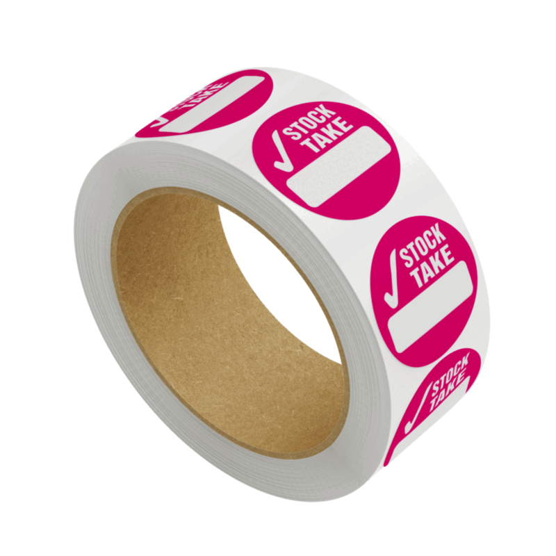 Magenta Stock Take Labels 50mm | Labels Online