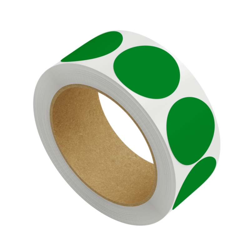 Blank Green Stickers 50mm | Labels Online