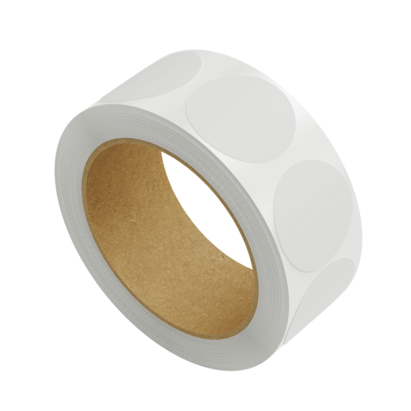 Blank White Stickers 50mm | Labels Online