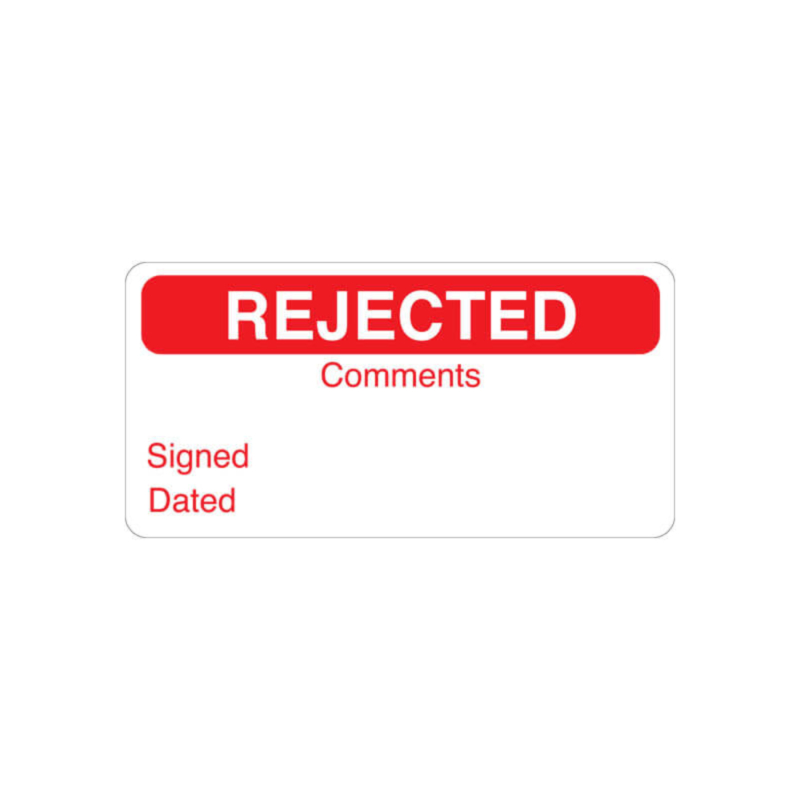 Rejected Labels | Labels Online
