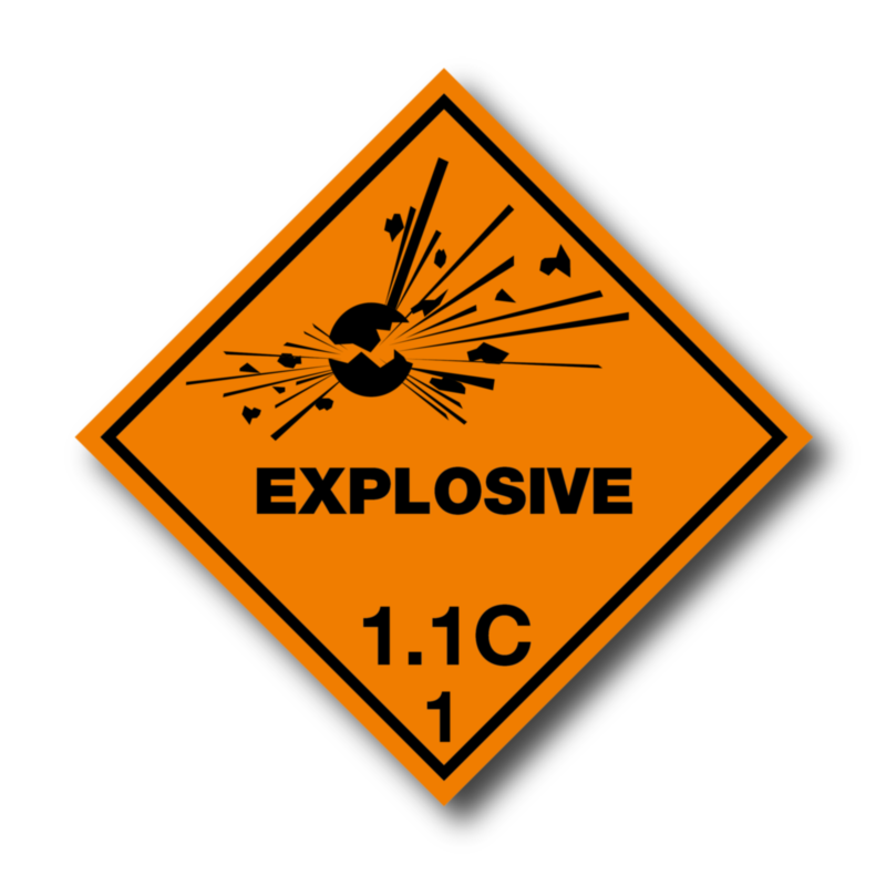 Explosive 1.1C Labels | Labels Online