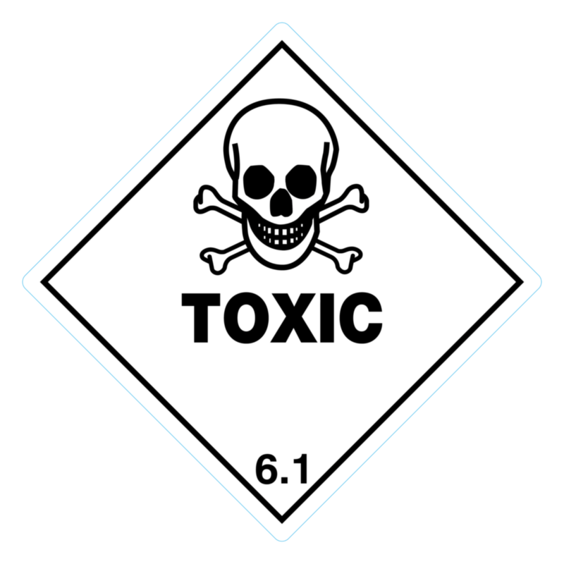 Toxic 6.1 Labels | Labels Online
