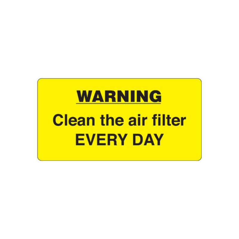 Clean Air Filter Daily Labels | Labels Online