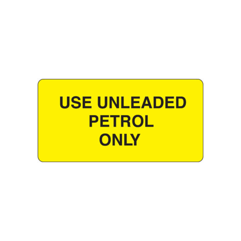 Use Unleaded Petrol Only Labels | Labels Online