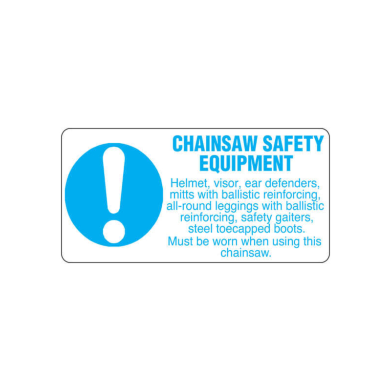 Chainsaw Safety Equipment Labels | Labels Online