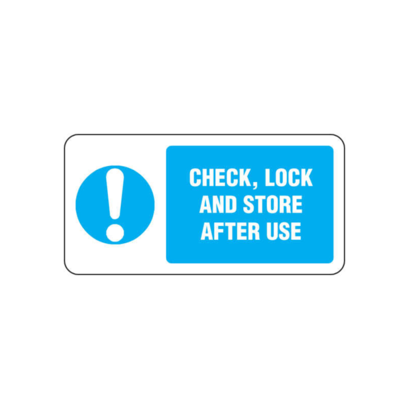 Check, Lock & Store After Use Labels | Labels Online
