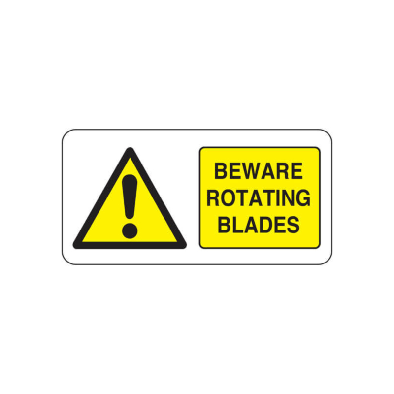 Beware Rotating Blades Labels | Labels Online
