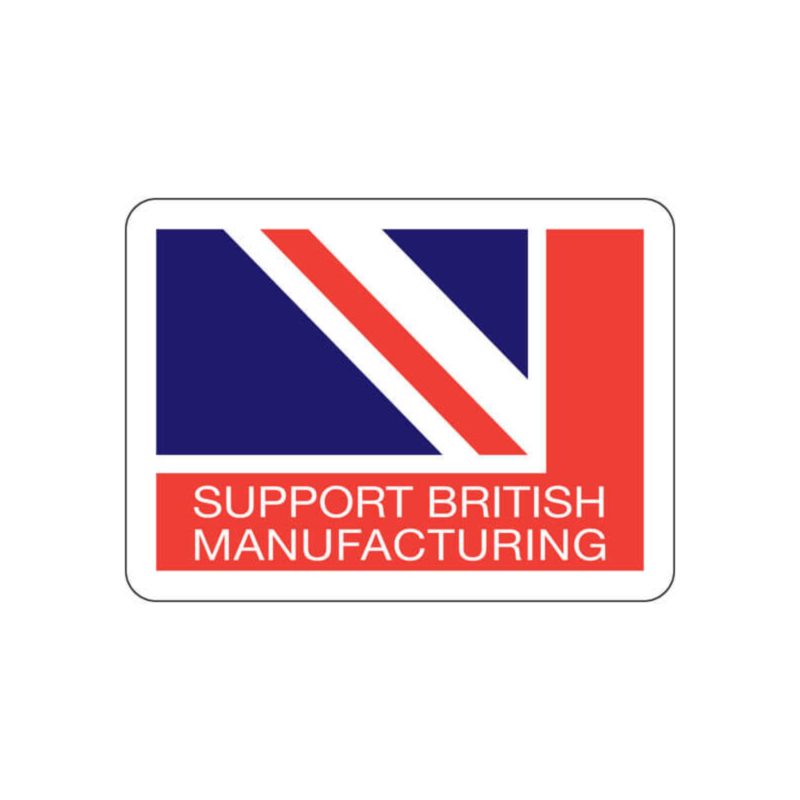 Support British Manufacturing Stickers 45x33mm | Labels Online