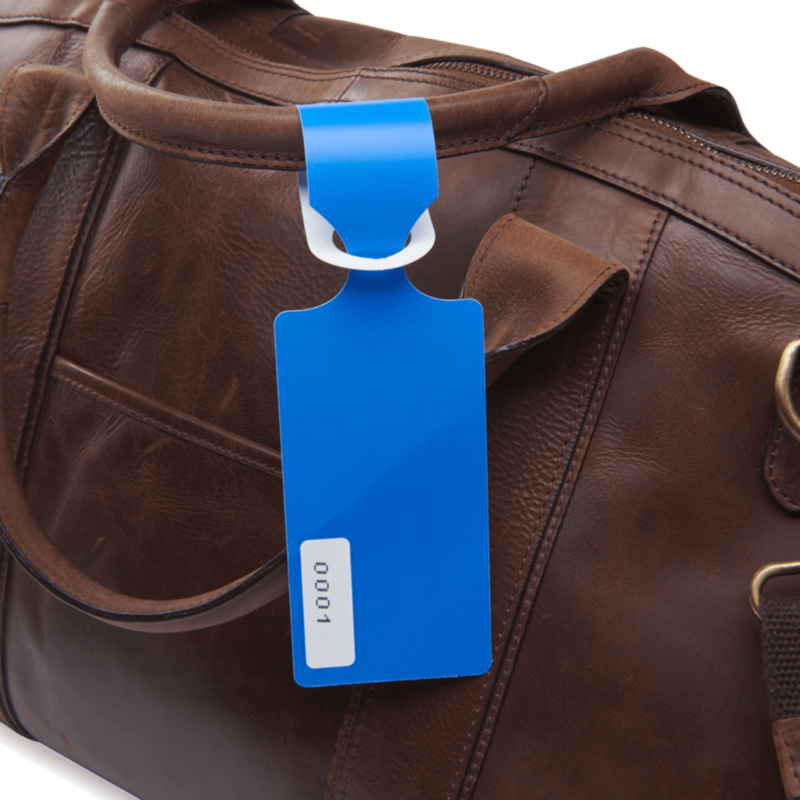 Blue Bag Tags | Labels Online