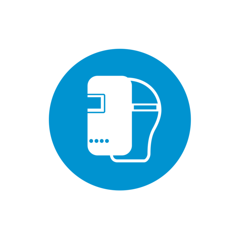 Wear a Welding Mask Labels 25mm | Labels Online