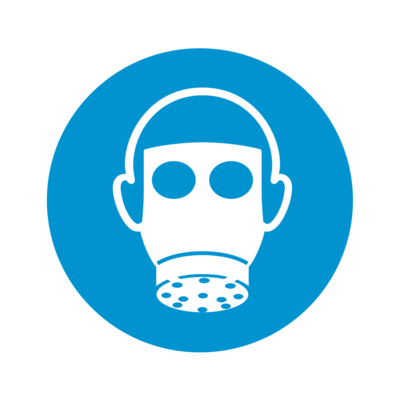 Wear Respiratory Protection Labels 50mm | Labels Online