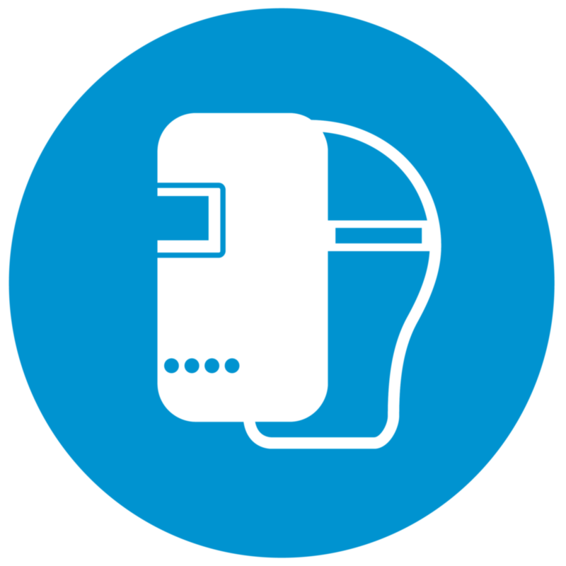 Wear a Welding Mask Labels 100mm | Labels Online