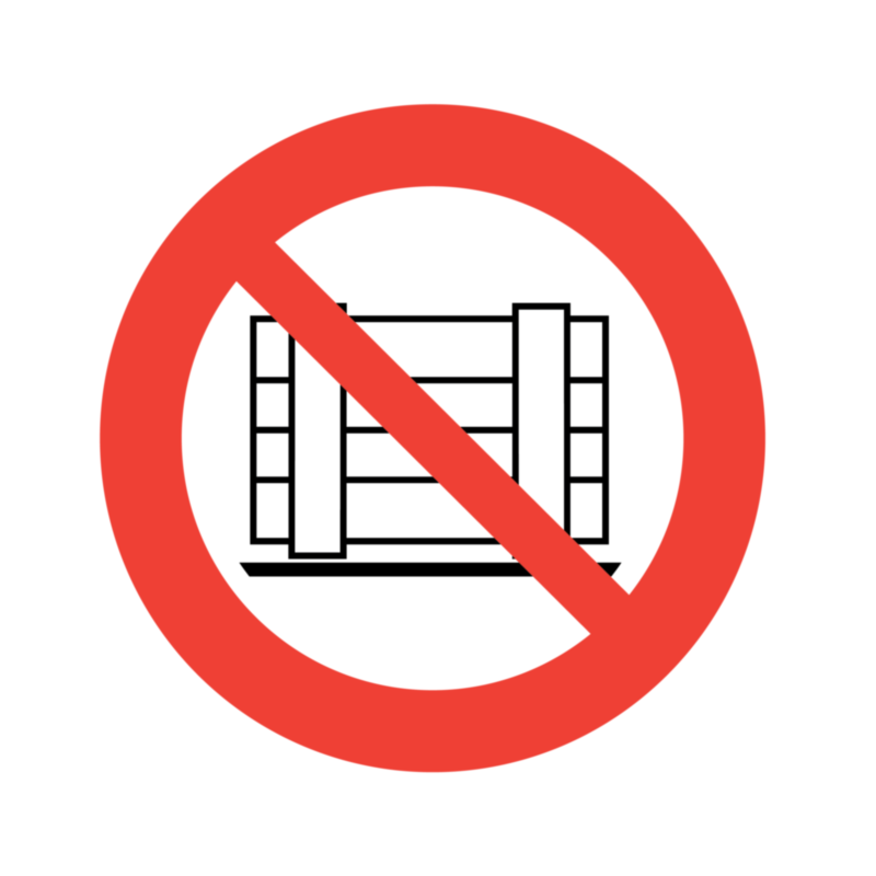 Do Not Obstruct Labels 100mm | Labels Online