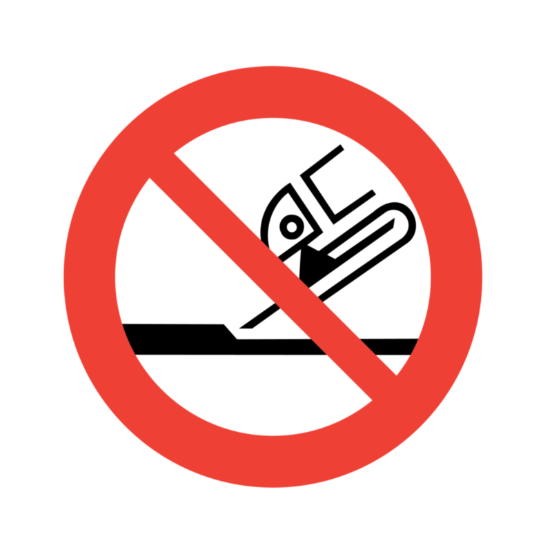 Do Not Use for Face Grinding Labels 100mm | Labels Online