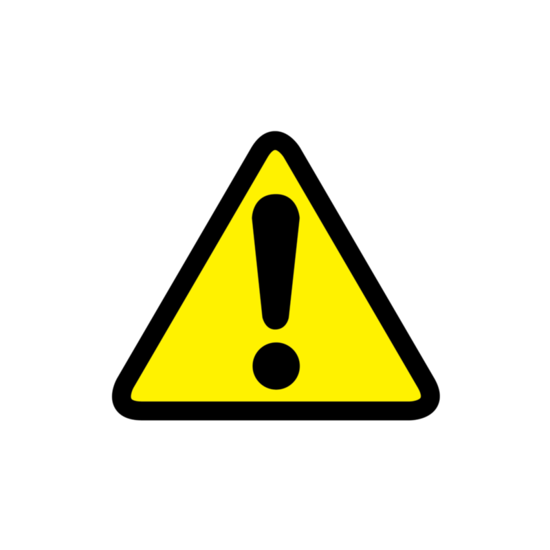 General Warning Symbol Labels 25x25mm | Labels Online