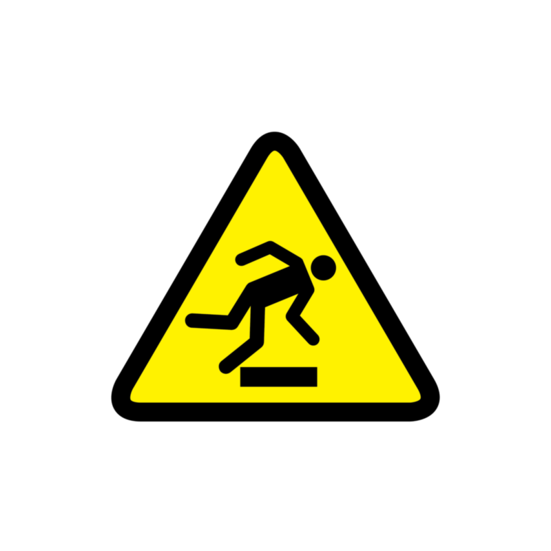 Floor-level Obstacle Labels 25x25mm | Labels Online