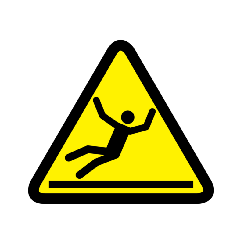 Slippery Surface Warning Labels 50x50mm | Labels Online