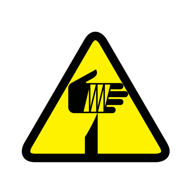 Sharp Element Warning Labels 50x50mm | Labels Online