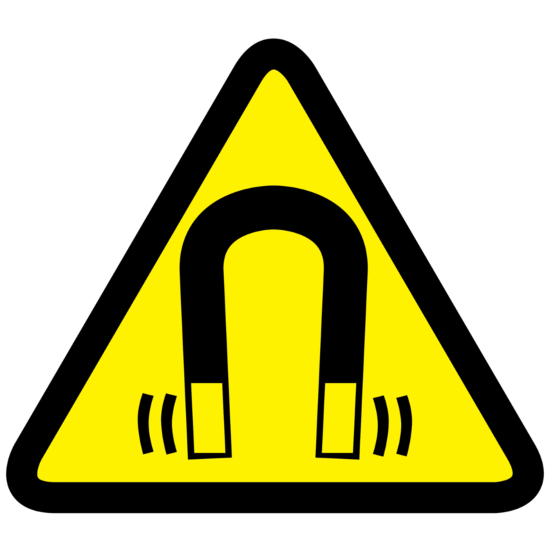 Magnetic Field Warning Labels 100x100mm | Labels Online