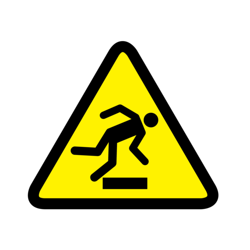 Floor-Level Obstacle Warning Labels | Labels Online