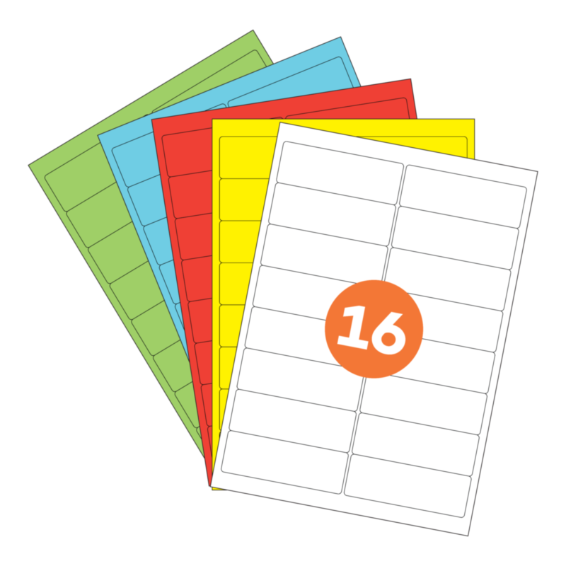 A4 Label Sheets 16 Labels Per Sheet 99x34mm | Labels Online