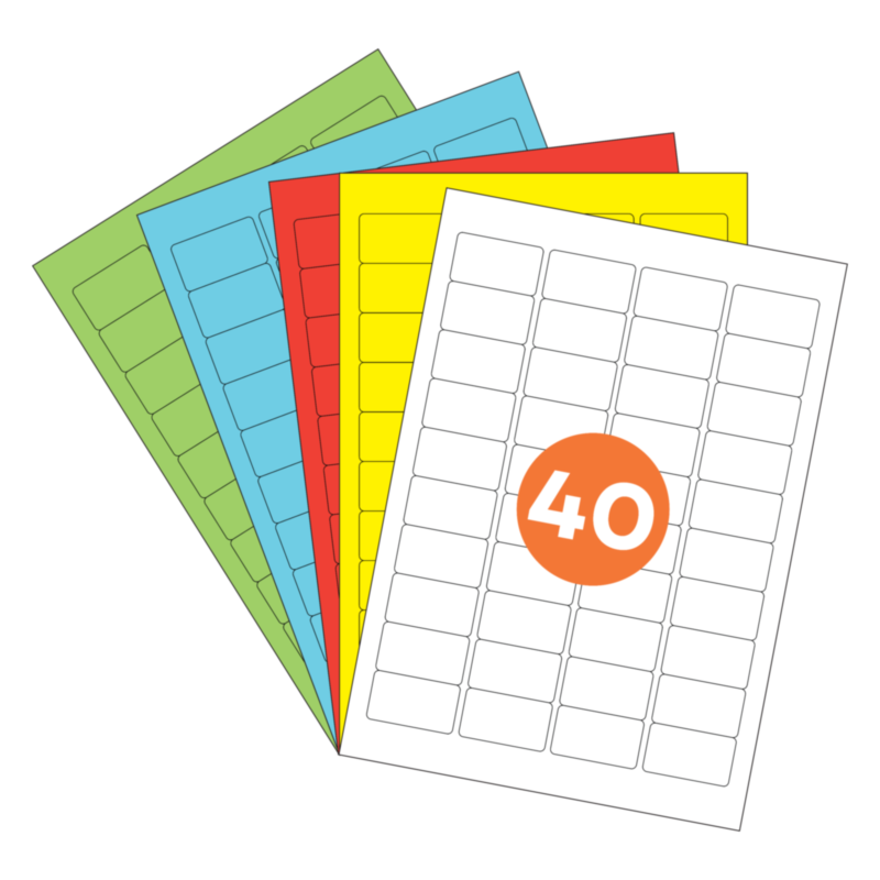 A4 Label Sheets 40 Labels Per Sheet 46x25mm | Labels Online
