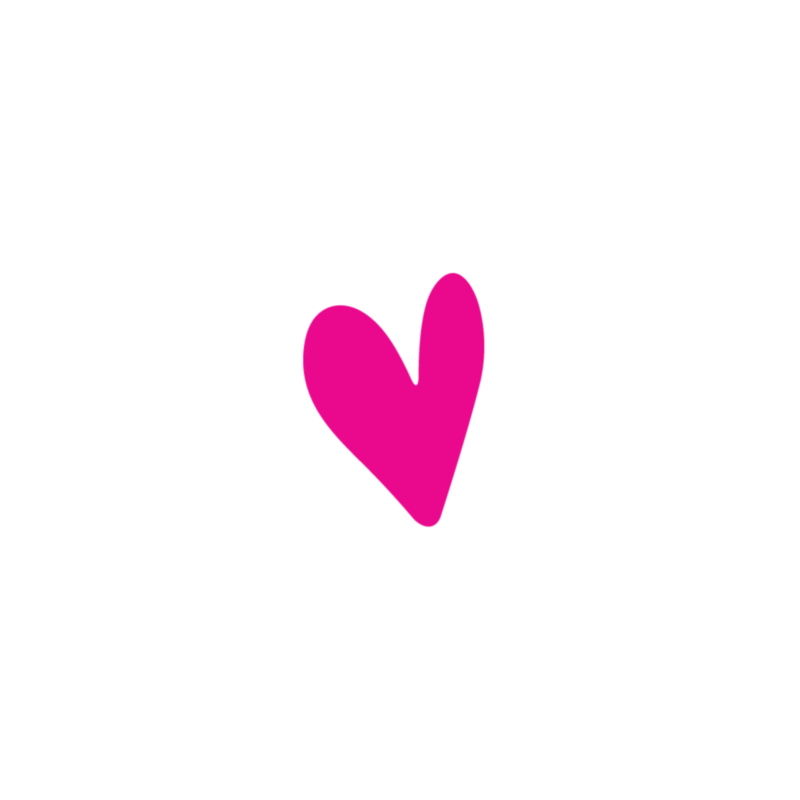 Neon Pink Heart Stickers 5x7mm | Labels Online